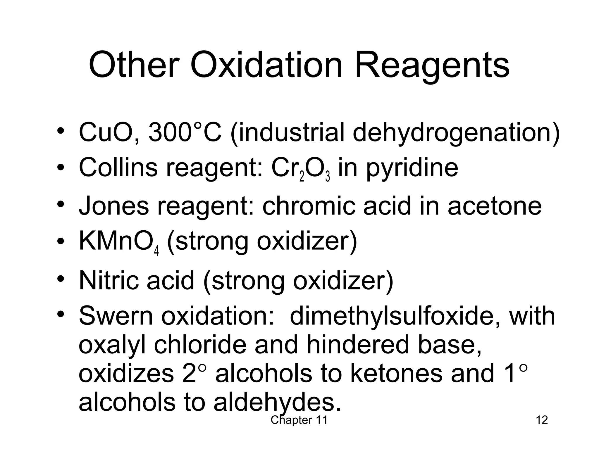 11 - Reactions of Alcohols - Wade 7th | PPT