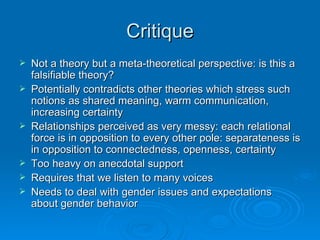 Relational Dialectics | PPT