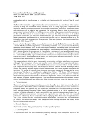 11.responsible purchasing and supply chain management in kenya | PDF