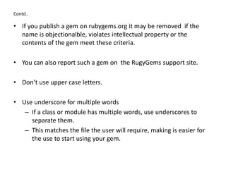 11 Ruby Gems | PPT