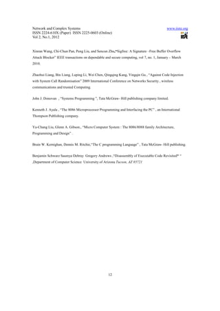 11.sans signature buffer overflow blocker | PDF | Programming Languages | Computing