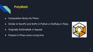 Science and data manipulation in Pharo | PDF