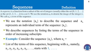 Discrete structure sequence, arithmetic progression | PPTX