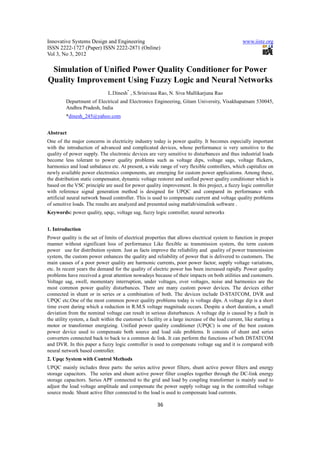11.simulation of unified power quality conditioner for power quality improvement using fuzzy ...
