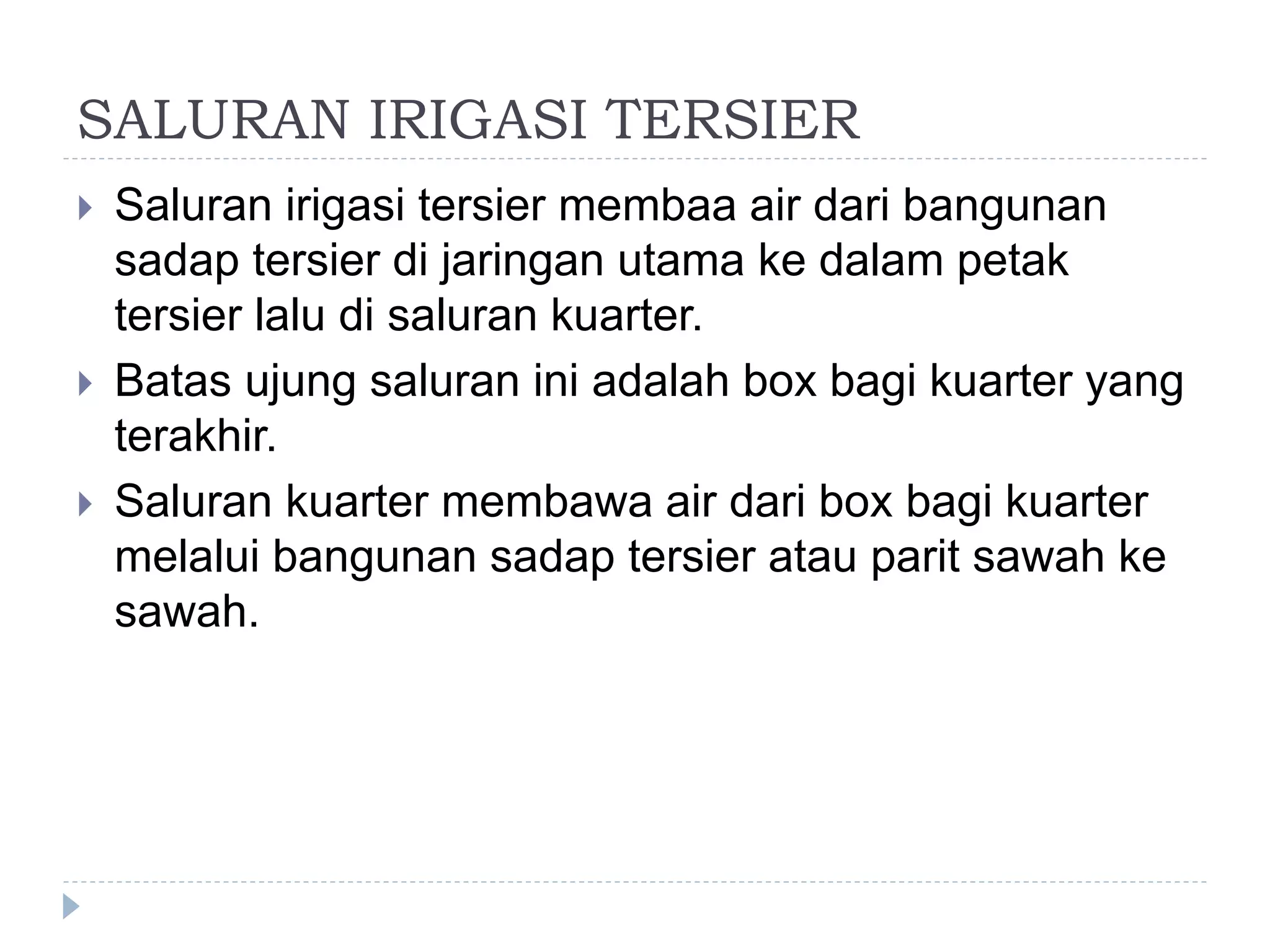 11 sistem jaringan dan bangunan irigasi | PPTX