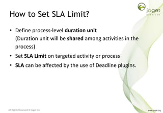 Joget Workflow v6 Training Slides - 11 - SLA and Deadlines | PPTX