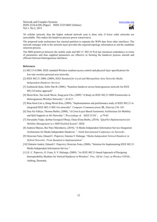 11.soft handover scheme for wsn nodes using media independent handover functions | PDF