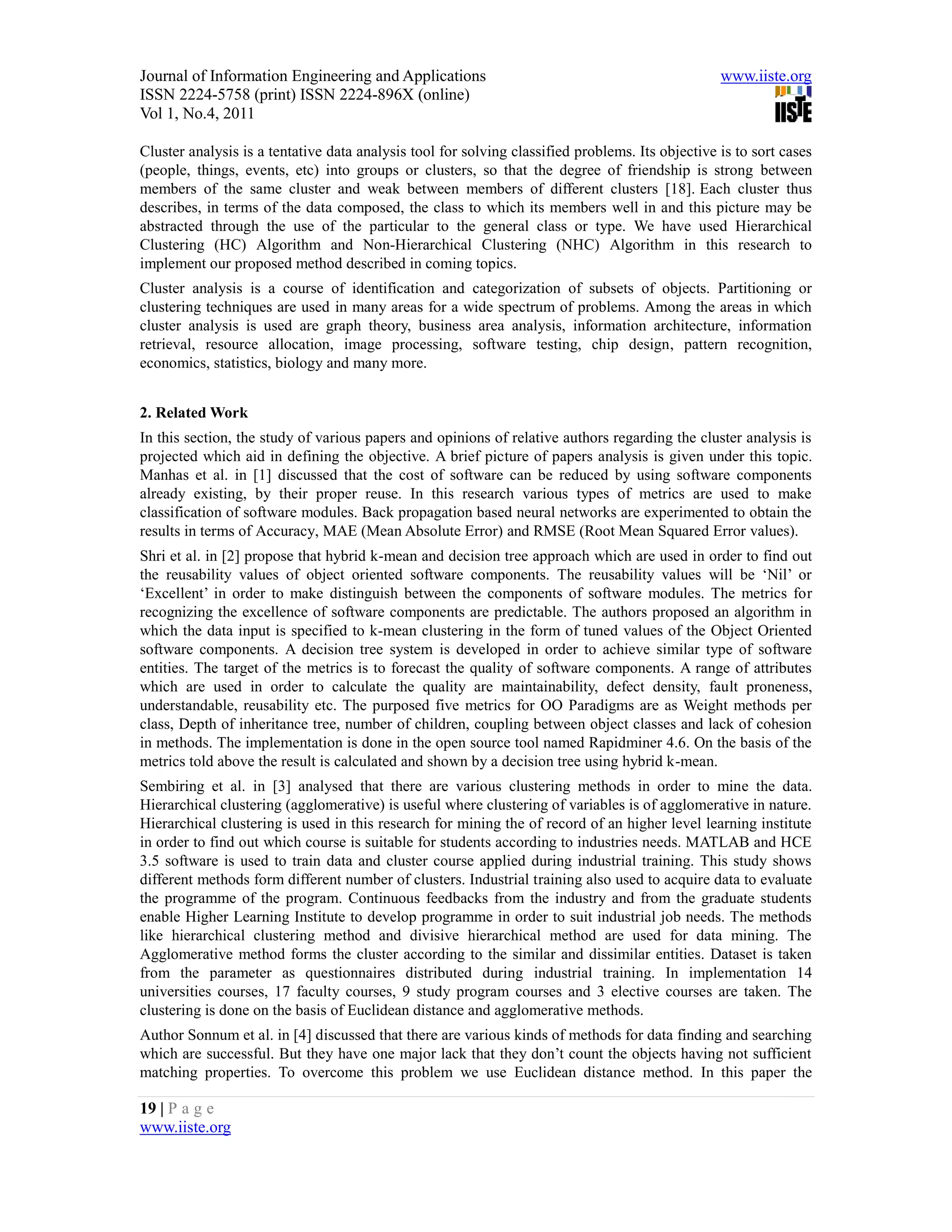 11software Modules Clustering An Effective Approach For Reusability Pdf