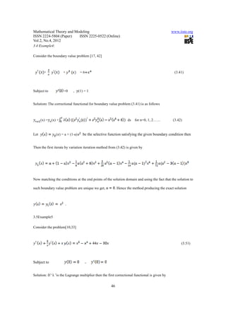 11.solution of a subclass of lane emden differential equation by variational iteration method | PDF