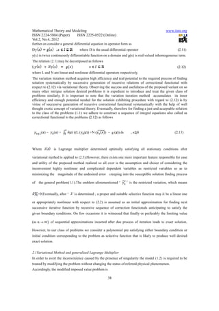 11.solution of a subclass of lane emden differential equation by variational iteration method | PDF