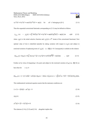 11.solution of a subclass of lane emden differential equation by variational iteration method | PDF