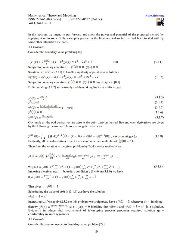 11.solution of a subclass of singular second order | PDF