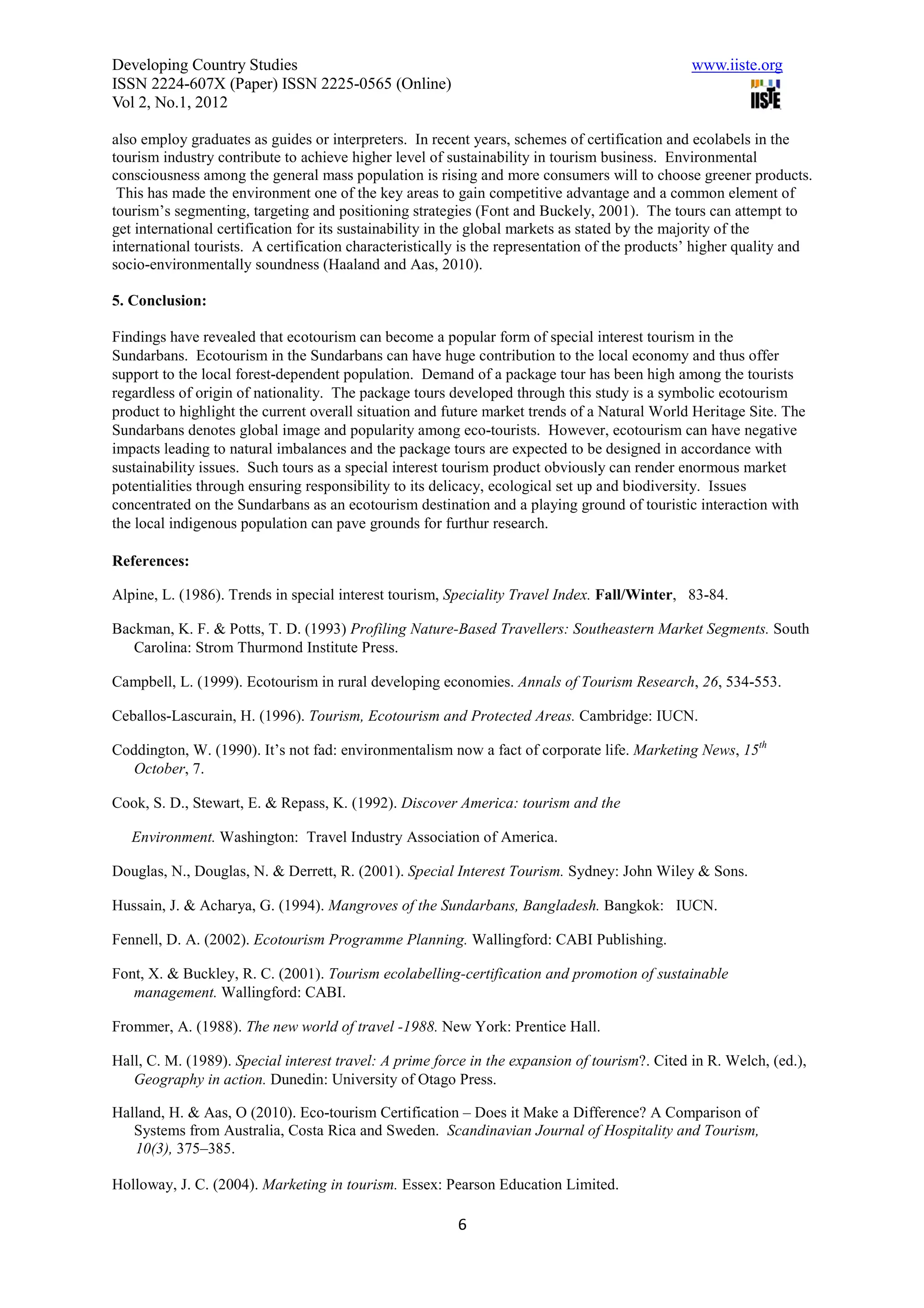 11.special interest tourism | PDF