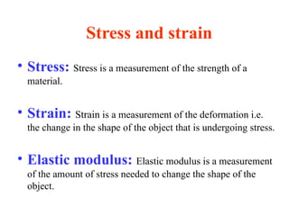 stress - Strain relation (stress - Strain relationstress - Strain ...