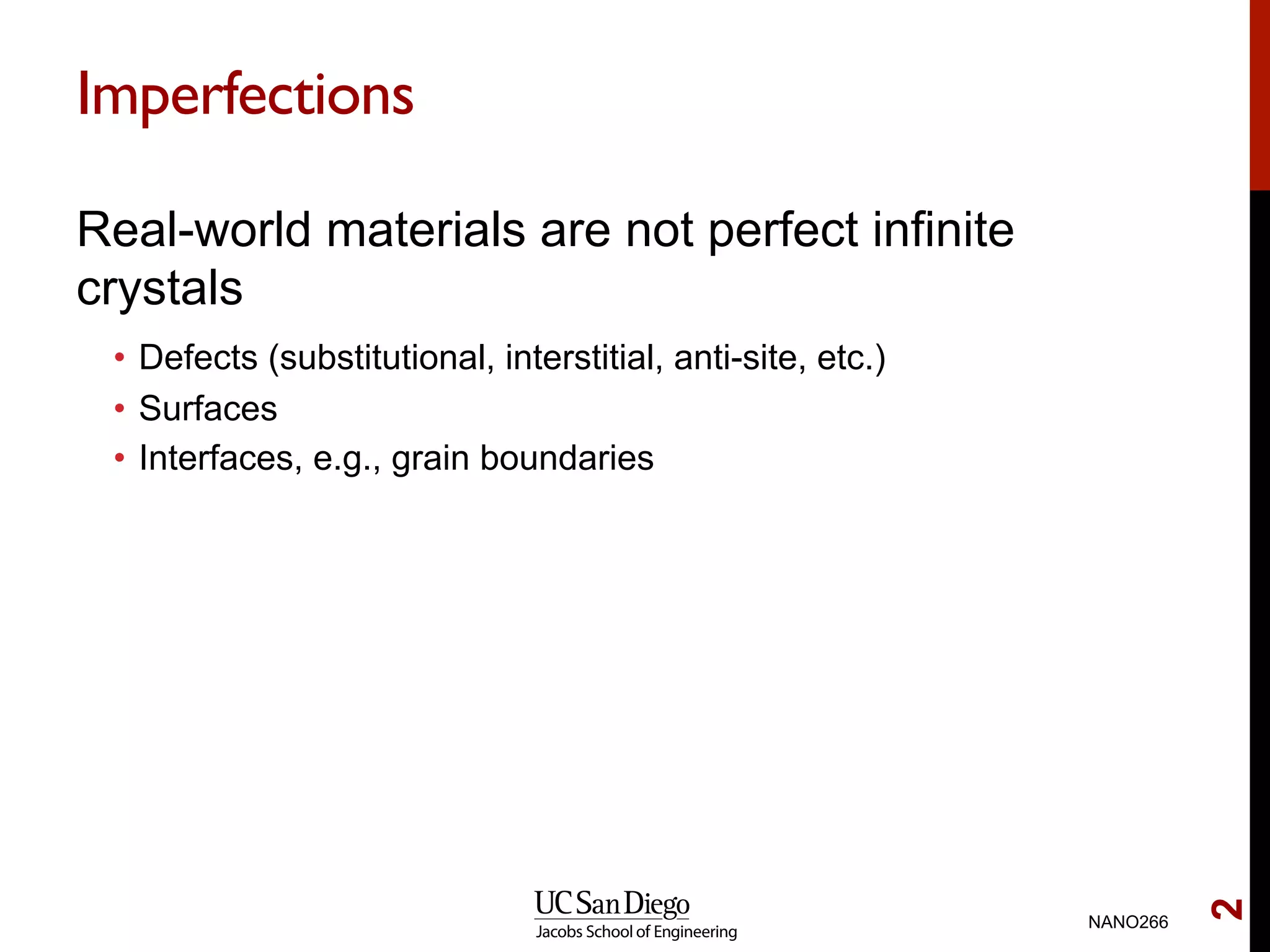 NANO266 - Lecture 11 - Surfaces and Interfaces | PDF