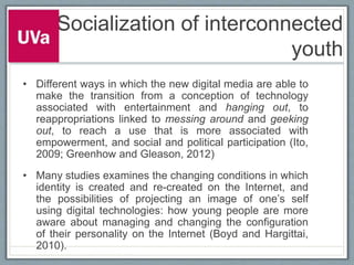 The construction of identity of young people in an interconnected ...