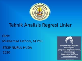 teknik analisis regresi | PPT