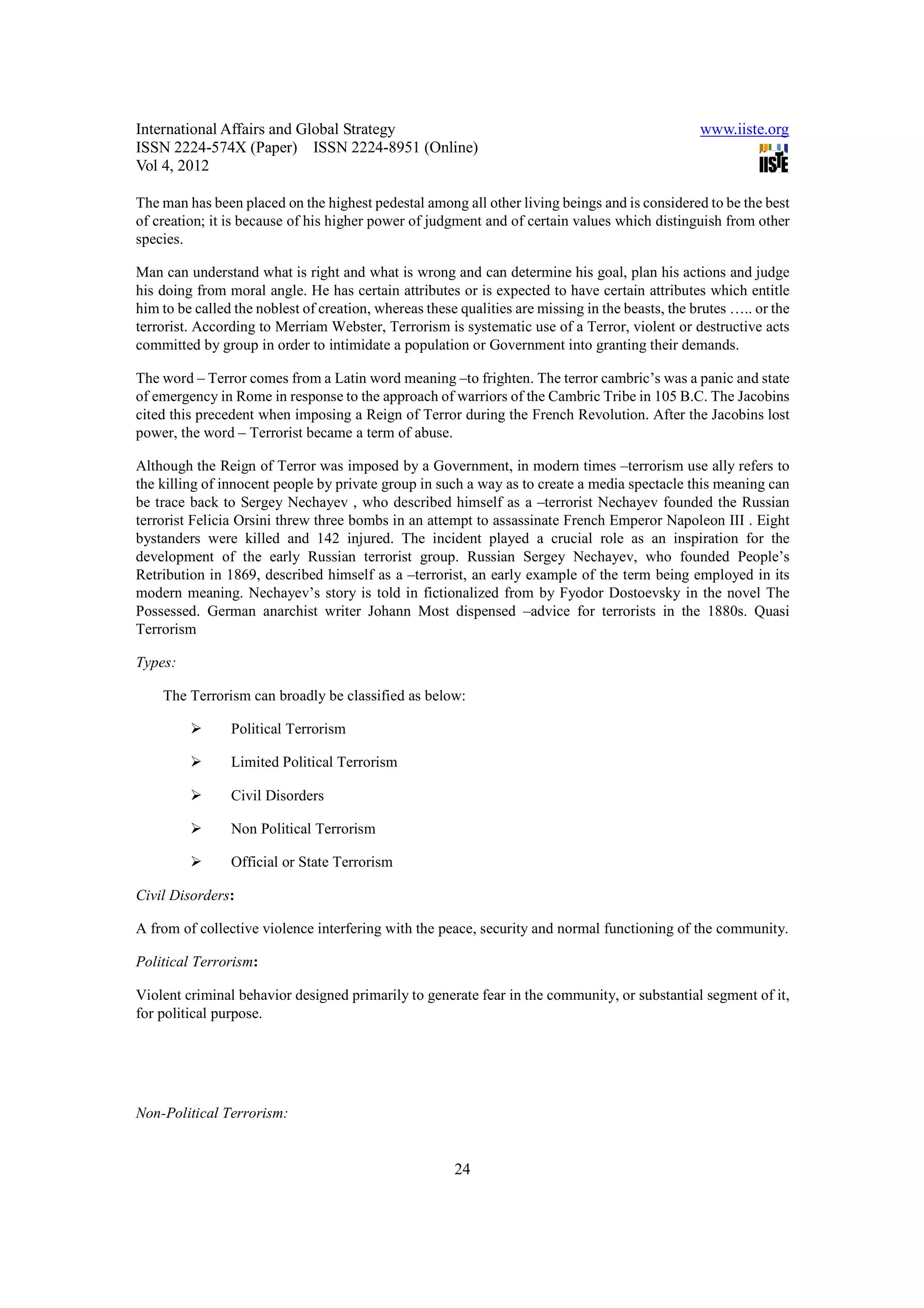 11.terrorism and role of media | PDF | Terrorism | Sensitive Topics