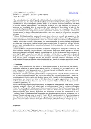 11.the essence of thematic structures in the academic translated texts | PDF