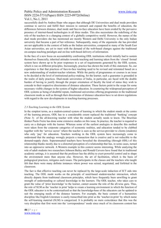 11.theorizing the untheorized the indian context of odl pedagogies | PDF