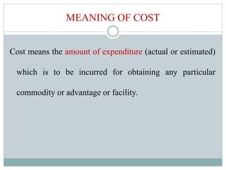 11 theory of cost | PPTX