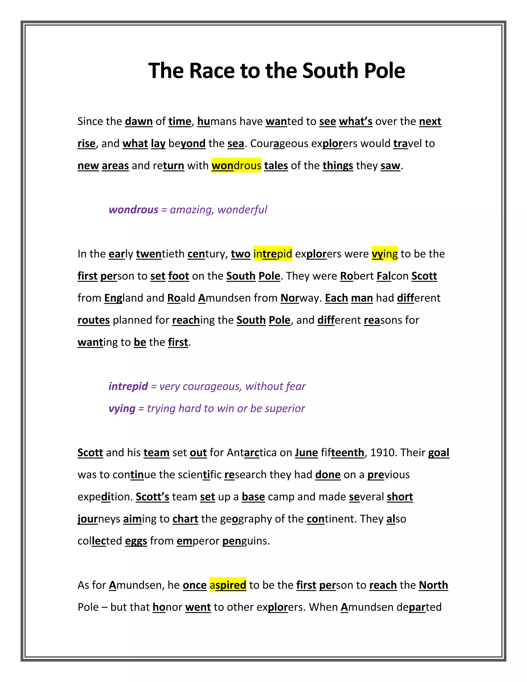 11 the race to the south pole | PDF