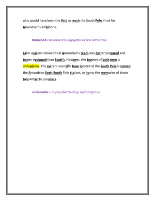 11 the race to the south pole | PDF