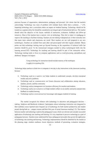 11.the role of teacher and technology in perspective of classroom ...