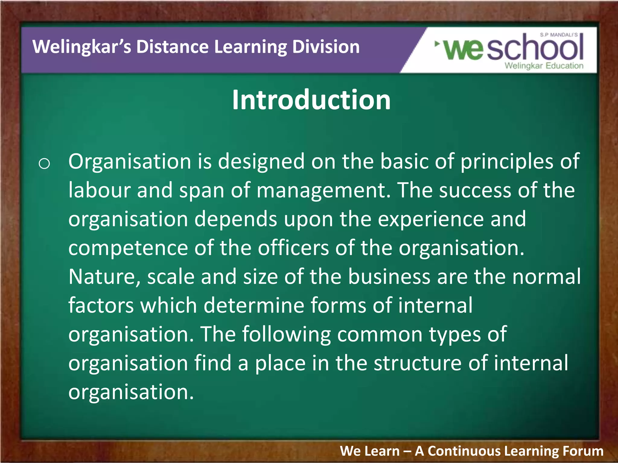 Types of Organisation | PPTX
