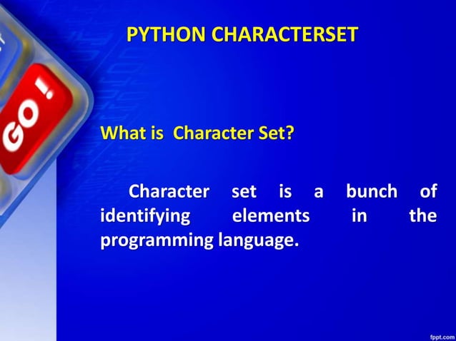 11 Unit 1 Chapter 02 Python Fundamentals | PPTX