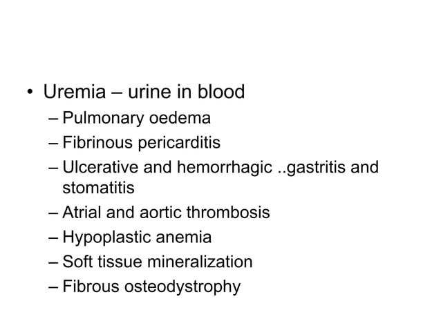 Pathology of The Urinary System | PPT