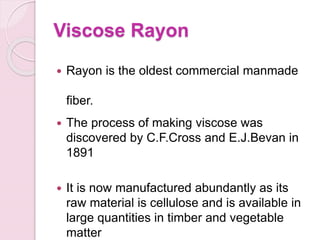 viscose rayon | PPTX
