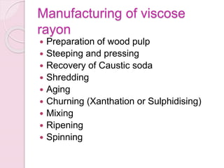 viscose rayon | PPTX