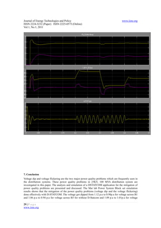 11.voltage dip mitigation in distribution system by using d statcom | PDF | Power and Energy ...