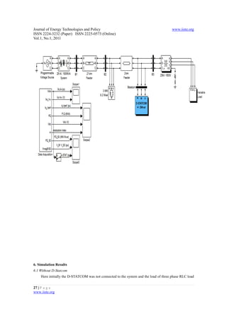 11.voltage dip mitigation in distribution system by using d statcom | PDF | Power and Energy ...