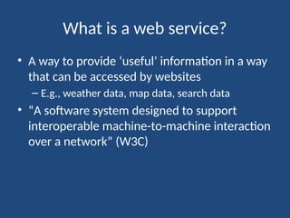 Service-oriented software engineering & APIs | PPT