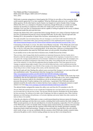 11.wiki leaks-an enigma of information sensation sans accountability | PDF