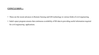 Remote Sensing and GIS | PPTX
