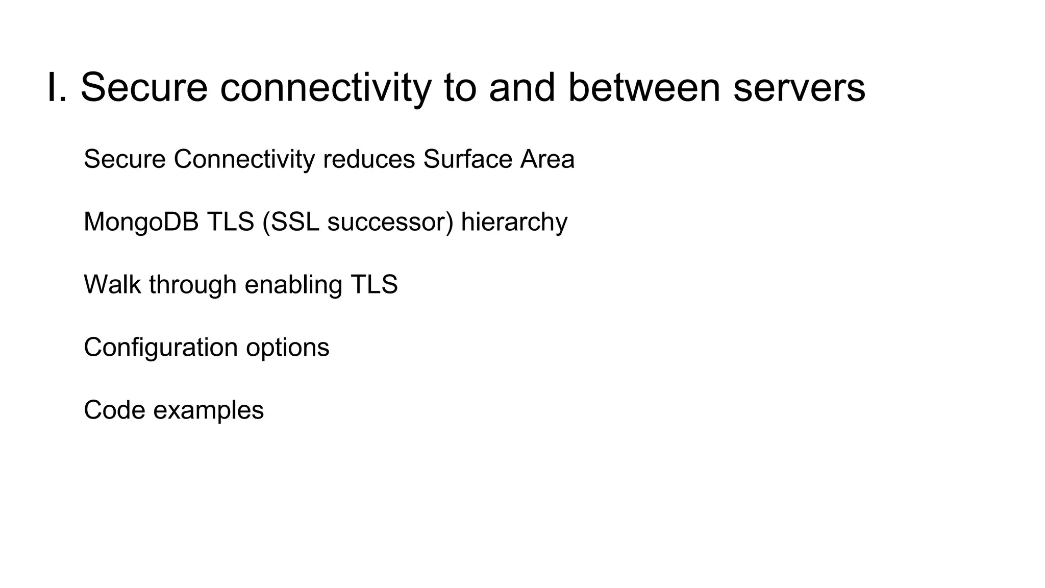 Low Hanging Fruit, Making Your Basic MongoDB Installation More Secure | PPT