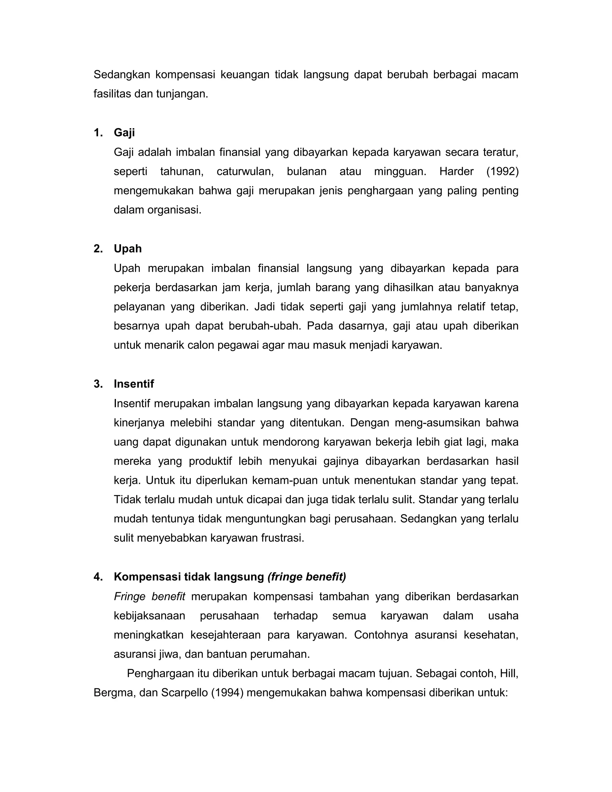 MSDM - kompensasi | PDF