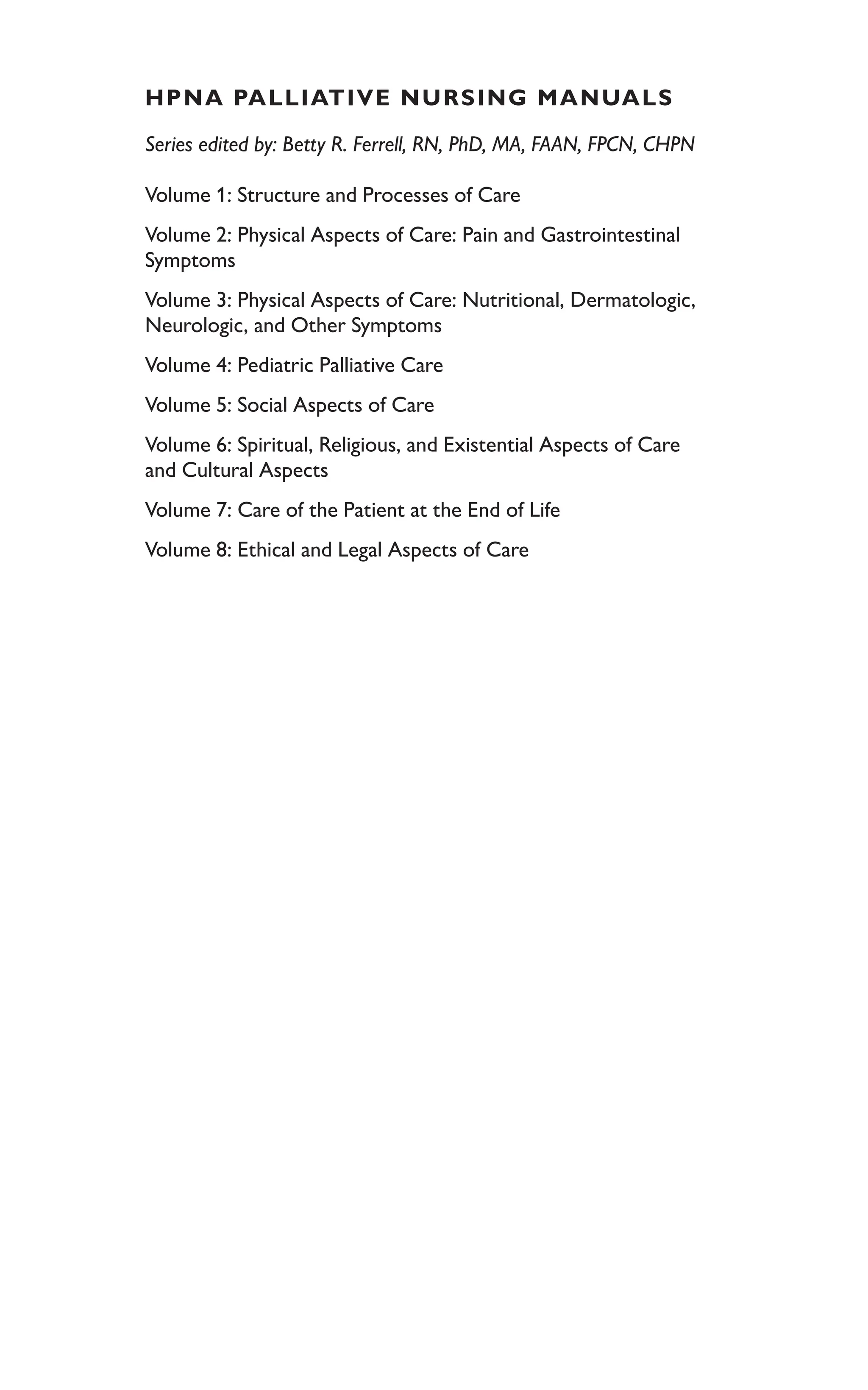 Physical Aspects Of Care Nutritional Dermatologic Neurologic And Other ...