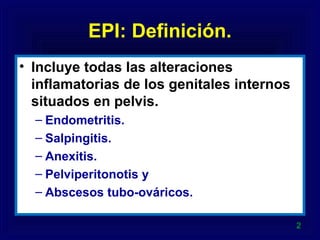 Enfermedad inflamatoria pélvica - CICAT-SALUD | PPT