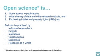 Open science: what does success look like, and how would we know? | PPT