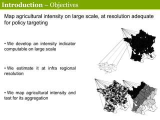The spatial aggregation of agricultural intensity. Felix Teillard | PPTX