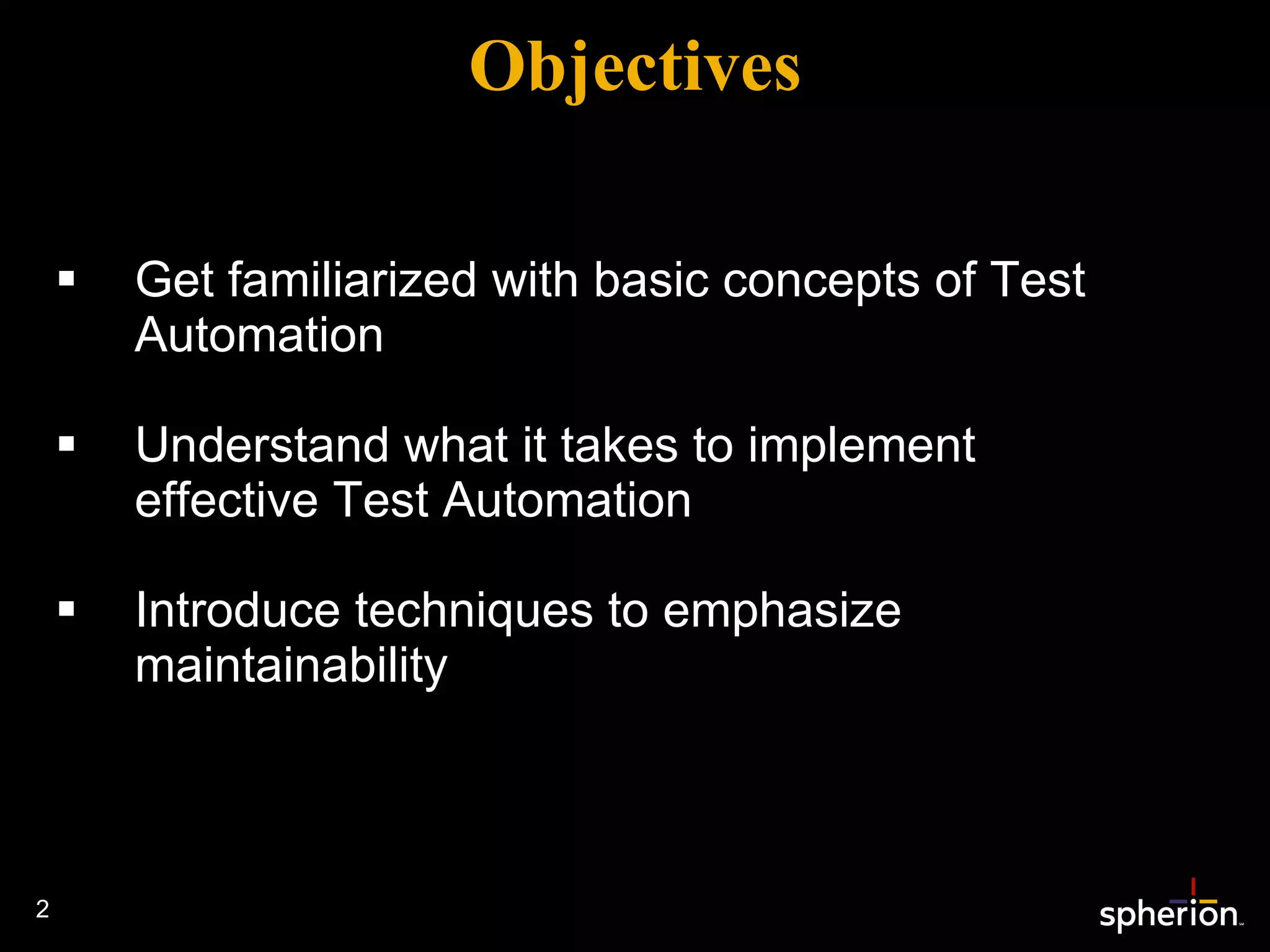 Guideto Successful Application Test Automation Ppt