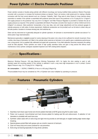 1100 pneumatic power cylinder | PDF