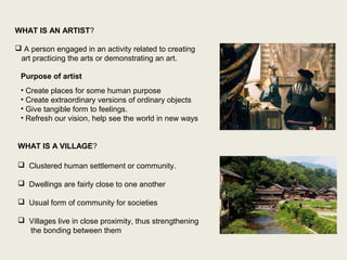 Artist Village (Seminar) | PPT