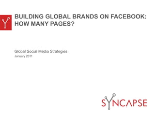 Global Facebook Strategies: How Many Pages? | PPT