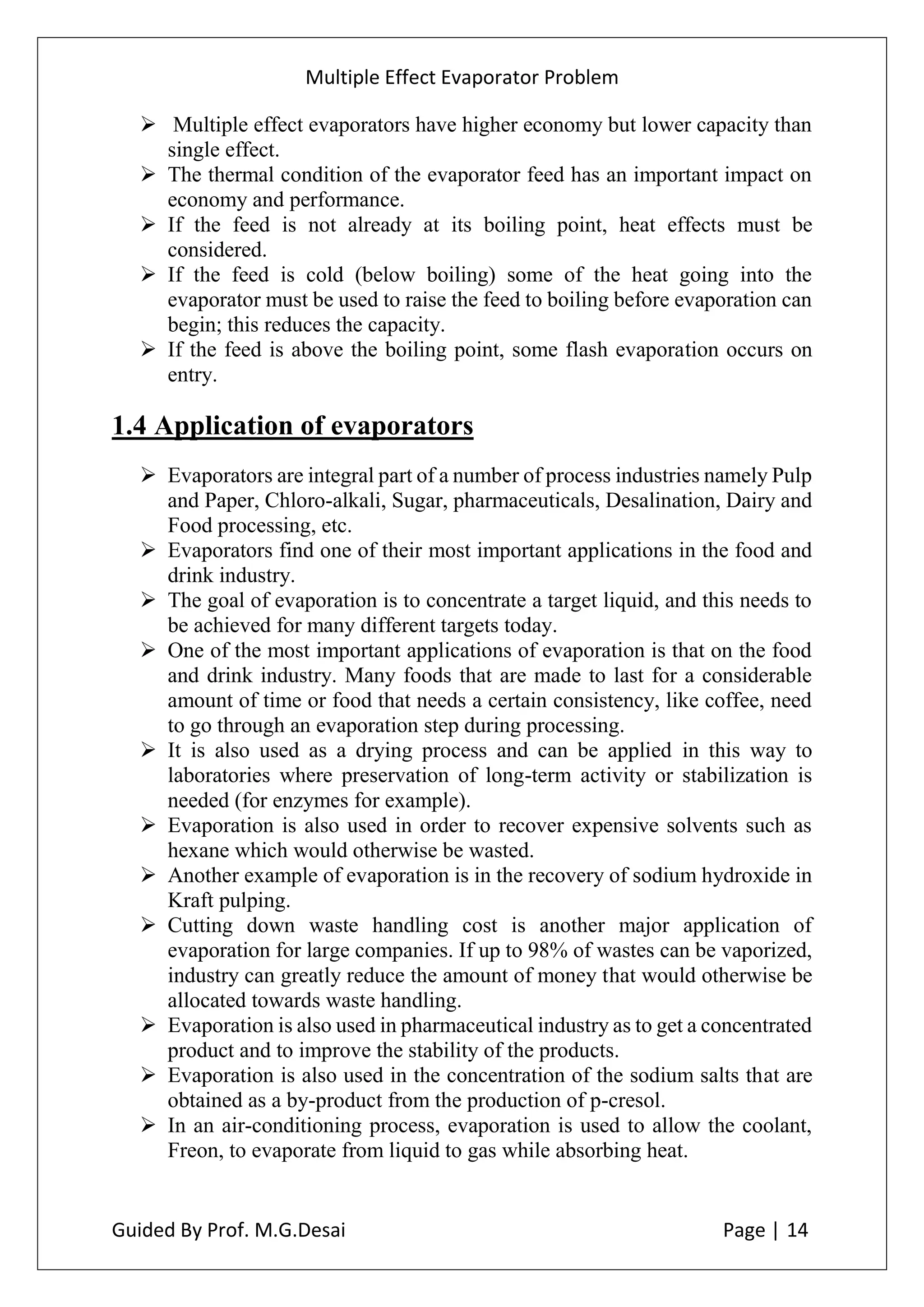 FR MULTIPLE EFFECT EVAPORATION | PDF