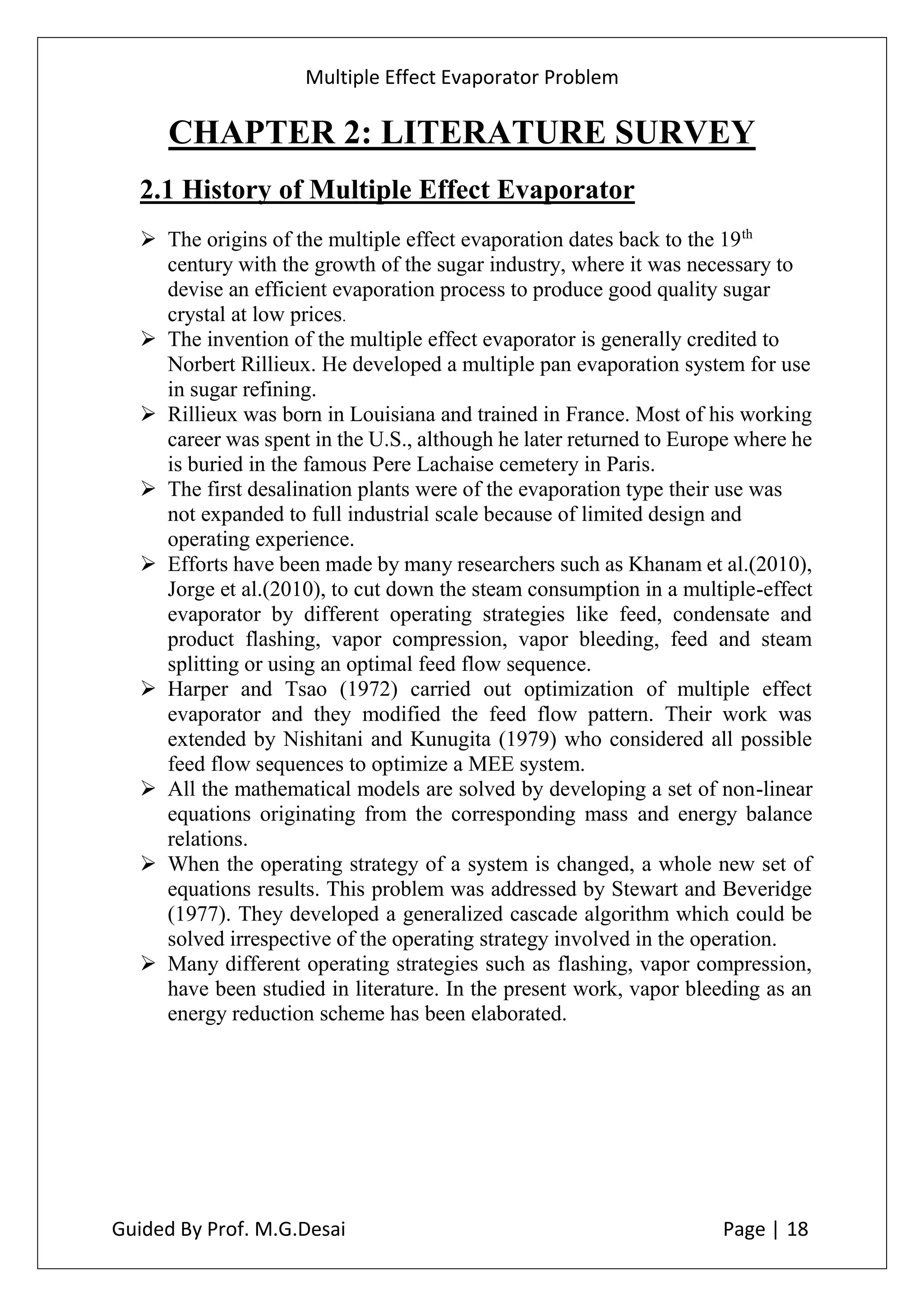FR MULTIPLE EFFECT EVAPORATION | PDF